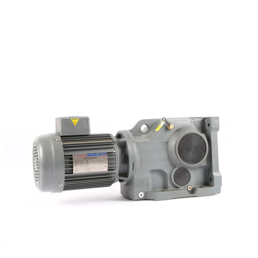 Flange Mounted M6 Helical Bevel Gear Motor For Lifting Machinery