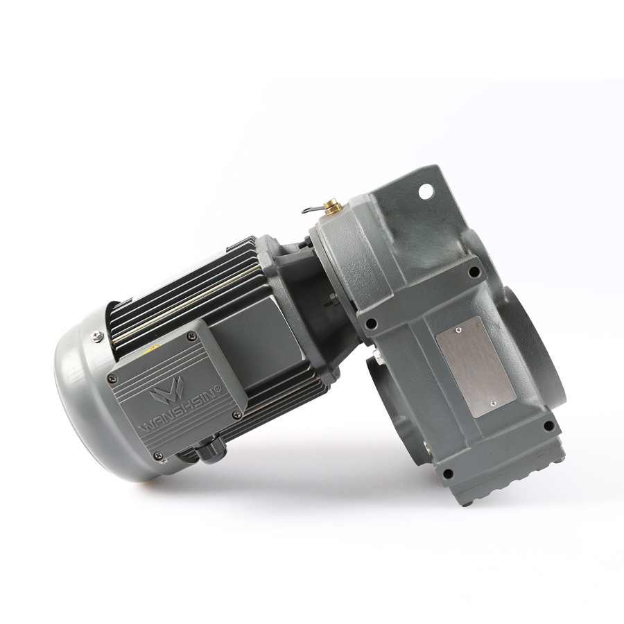 Flange Mounted 90 Degree Parallel Shaft Helical Gear Motor Cast Iron
